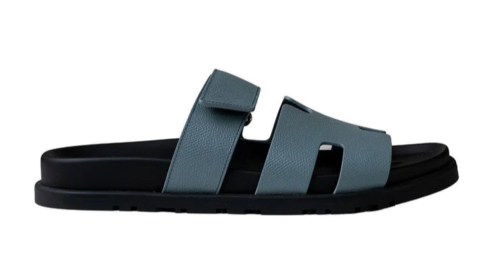 Hermes Chypre Sandals "Bleu Canard" – EBITAF